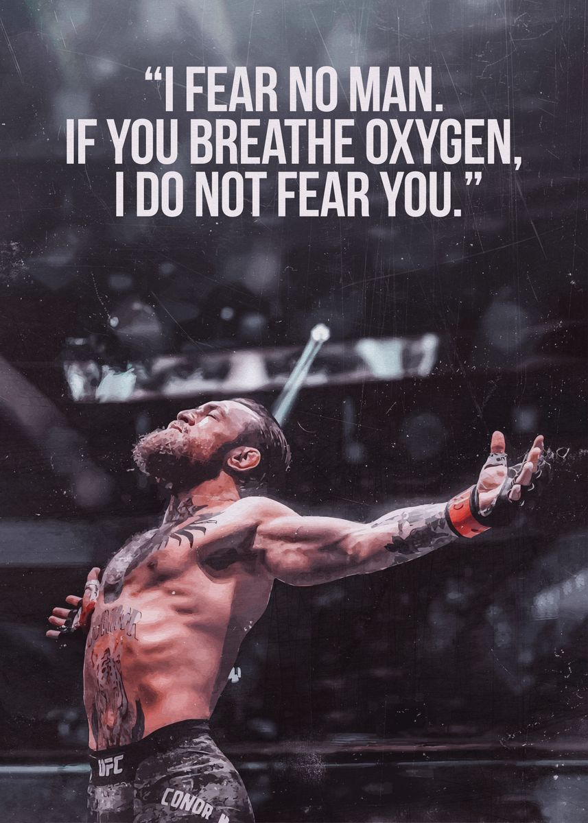 'Conor McGregor Quotes' Poster, picture, metal print, paint by Erwan ...