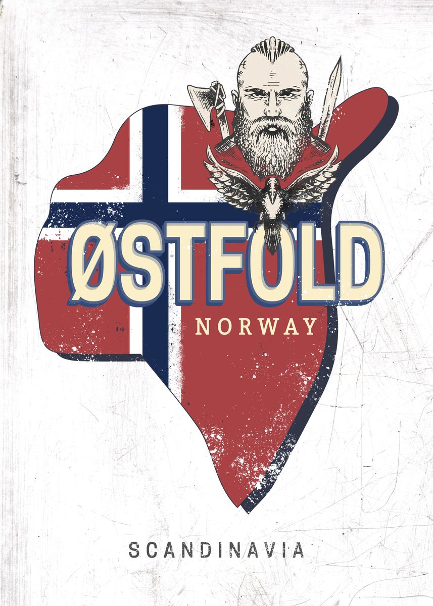 'Ostfold Norway Province' Poster, picture, metal print, paint by Nils ...