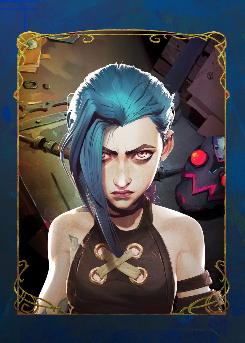 'Jinx' Poster, picture, metal print, paint by Arcane | Displate