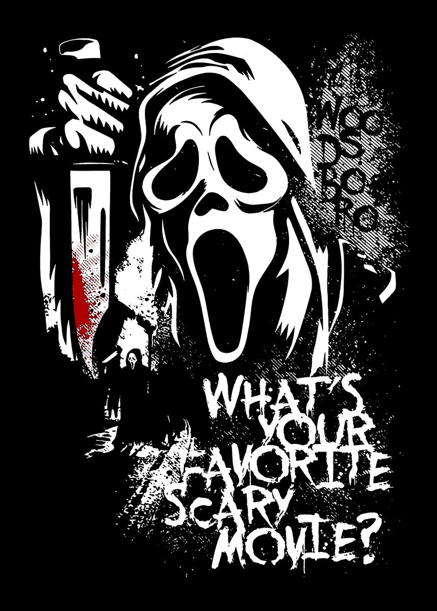 'Ghostface Scary Movie' Poster, picture, metal print, paint by tyna xi ...