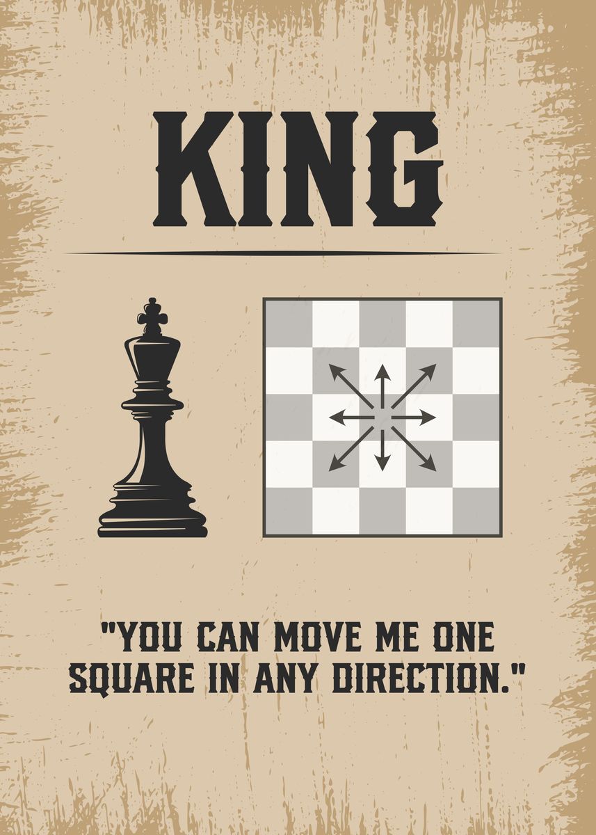 'King Movement Chess' Poster, picture, metal print, paint by OTASTD ...