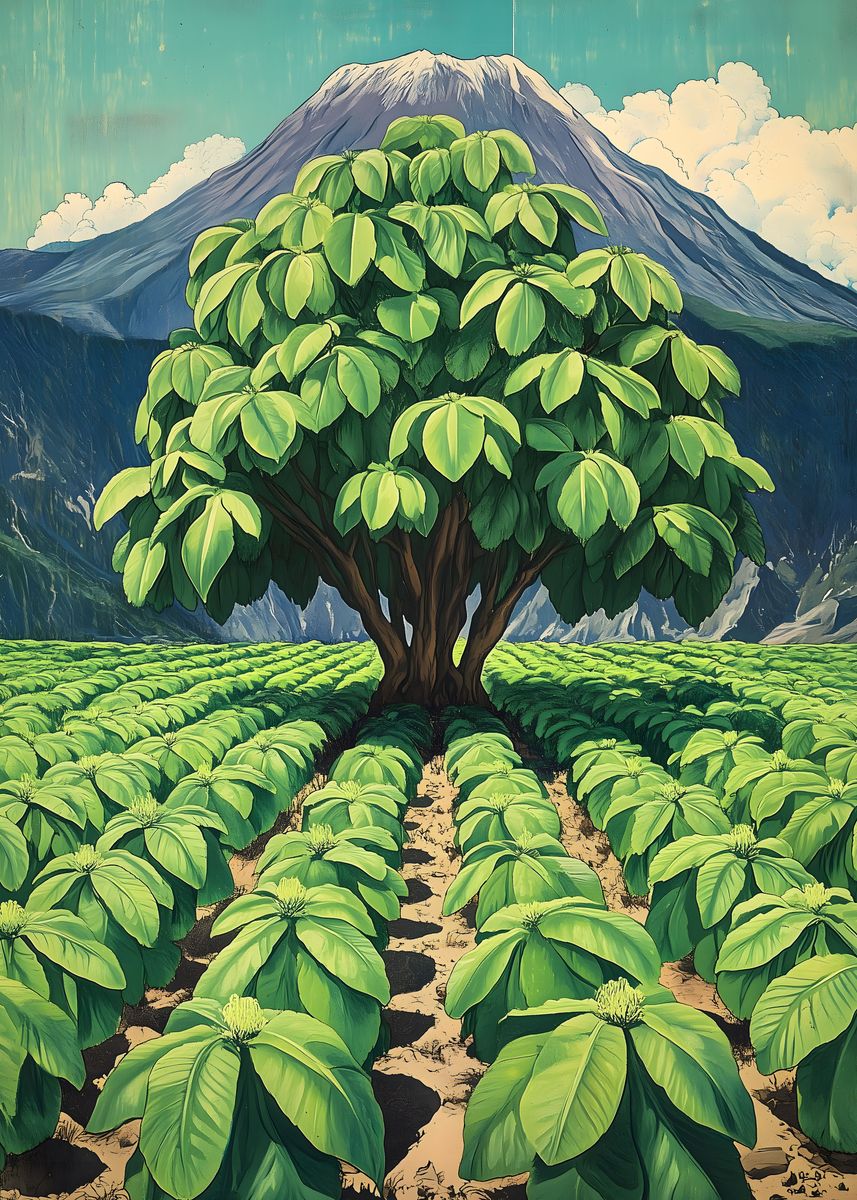 'Green Money Tree' Poster, picture, metal print, paint by Adam Brooq ...