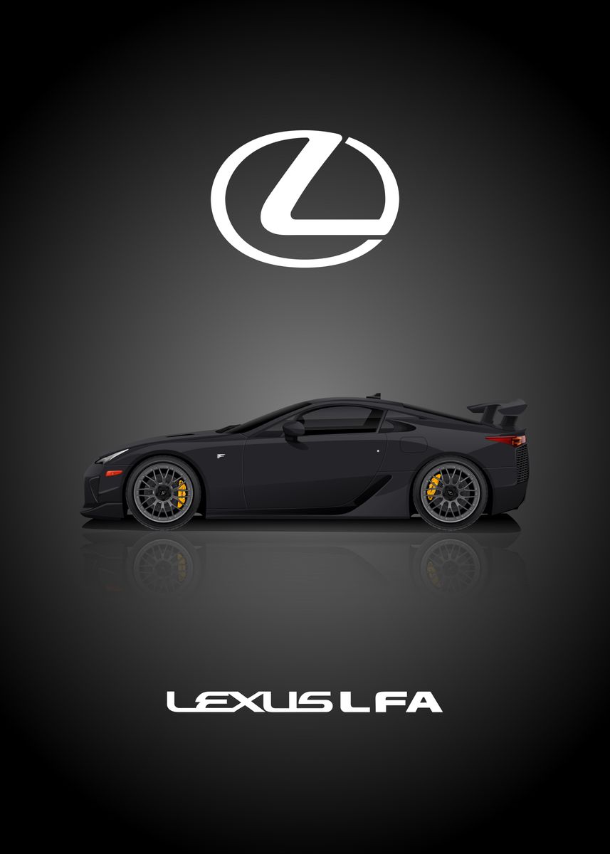 'Lexus LFA' Poster, picture, metal print, paint by Conceptual ...
