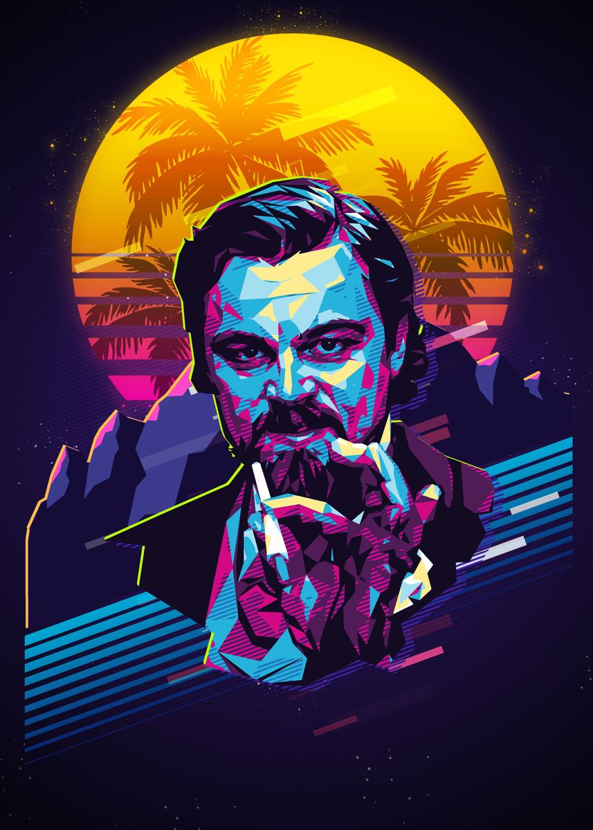 'calvin candie django' Poster, picture, metal print, paint by Lowpoly ...