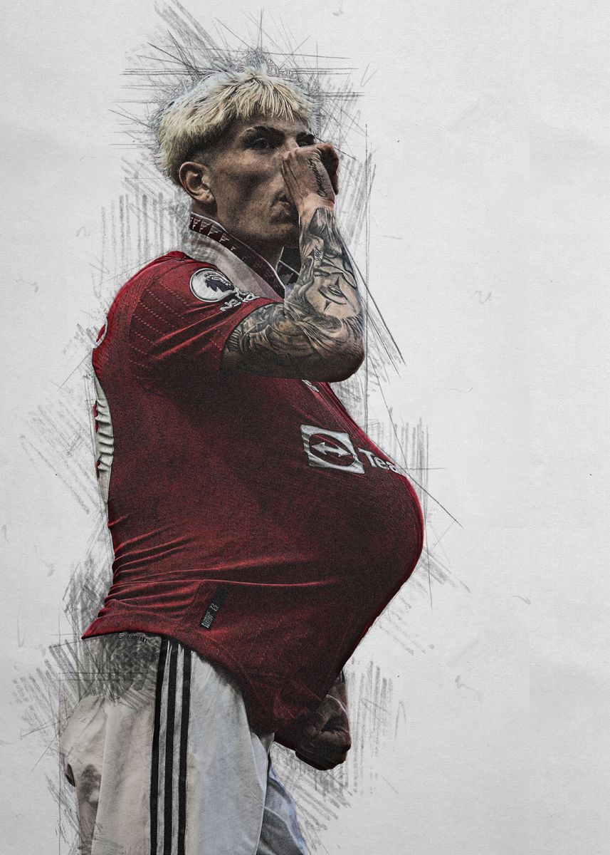 'garnacho' Poster, picture, metal print, paint by Salvatore Armani ...