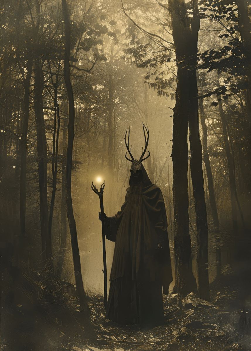 'Victorian Forest Druid' Poster, picture, metal print, paint by Gulden ...