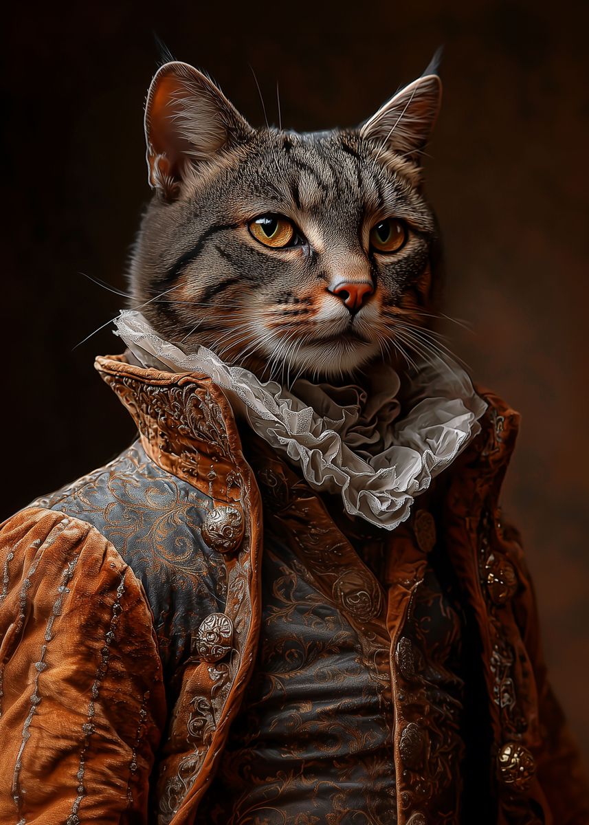 'Majestic Scottish Wildcat' Poster, picture, metal print, paint by ...