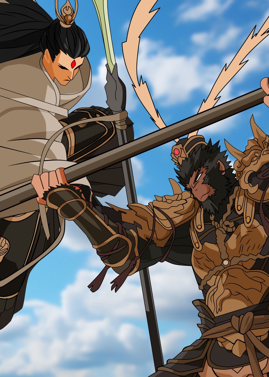 'black myth wukong' Poster, picture, metal print, paint by alesha art ...