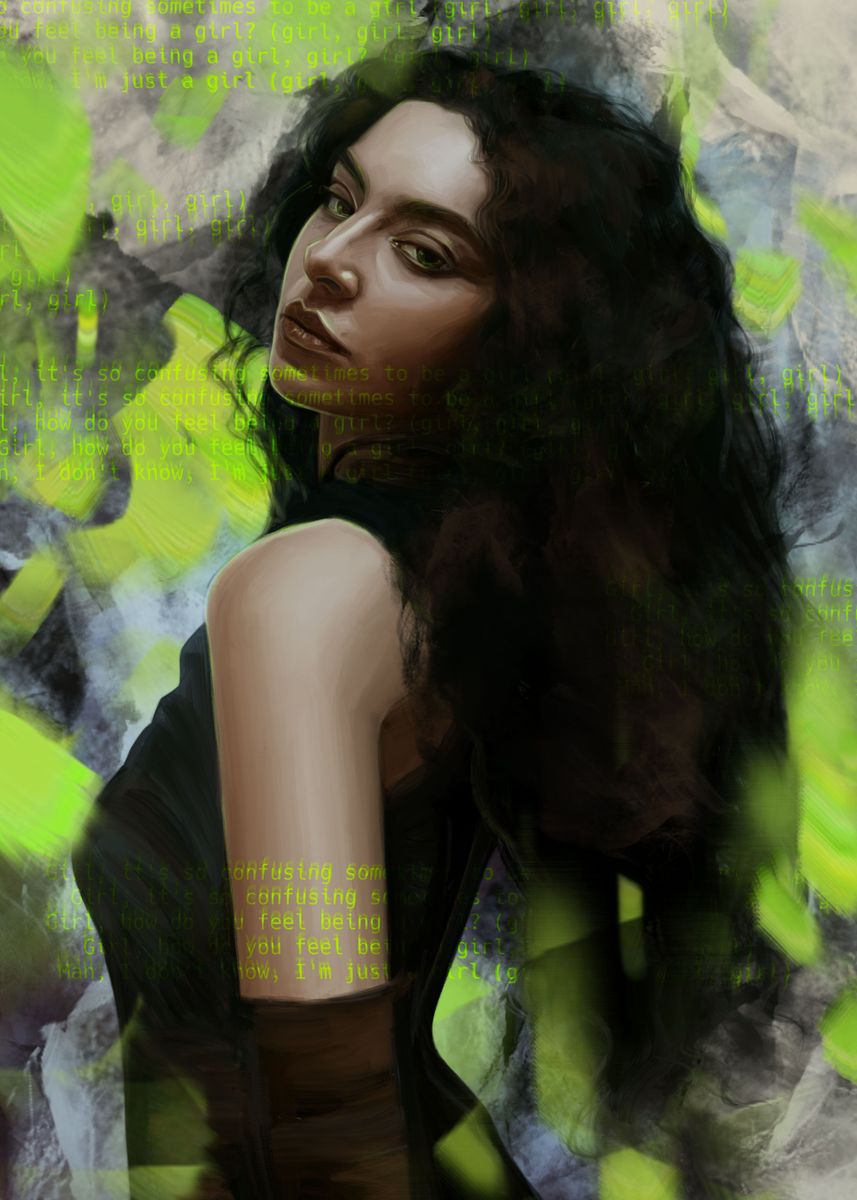 'Charli XCX' Poster, picture, metal print, paint by Dmitry Belov | Displate