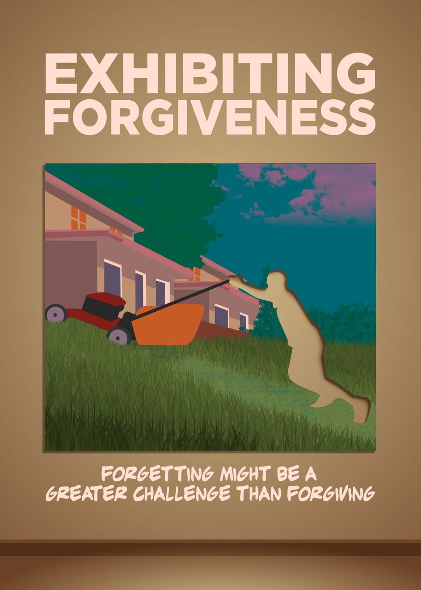 'exhibiting forgiveness' Poster, picture, metal print, paint by geeks ...
