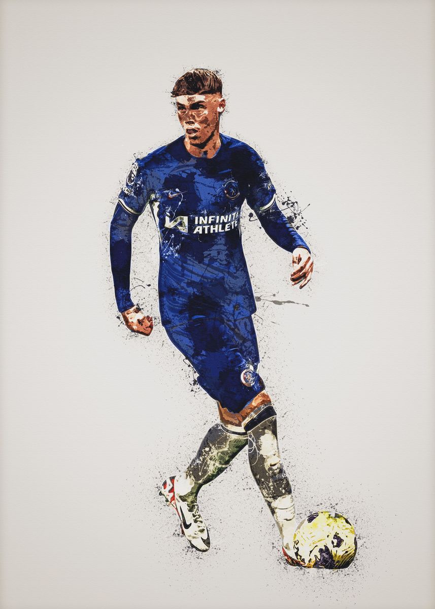 'Cole Palmer Splash' Poster, picture, metal print, paint by Ollie Reid ...