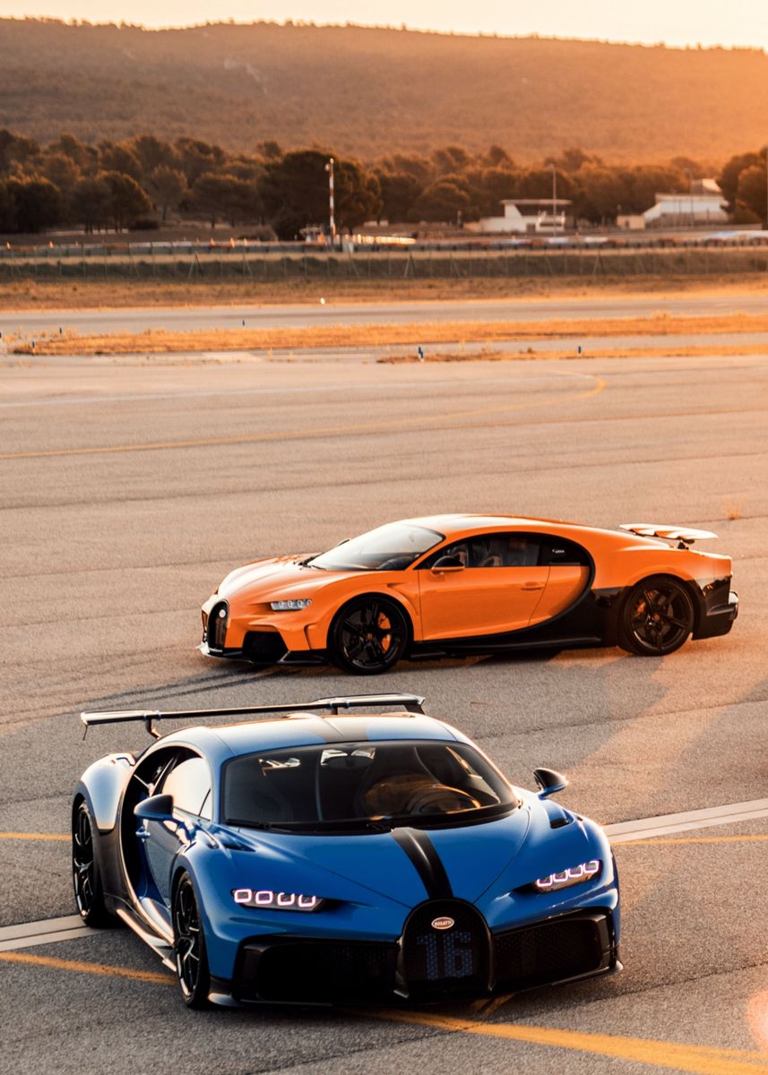 'Bugatti Chiron' Poster, picture, metal print, paint by Hokki Art ...