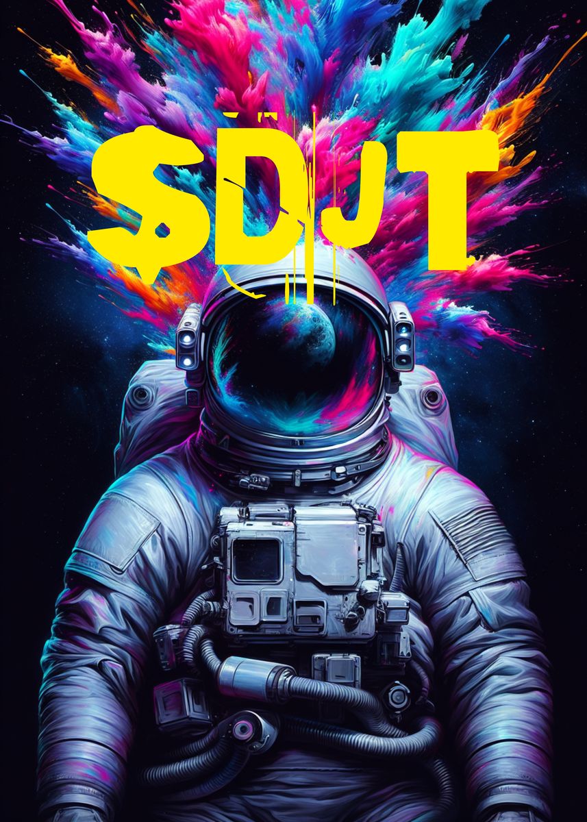 'Astral Vision: The Rise of $DJT' Poster, picture, metal print, paint ...