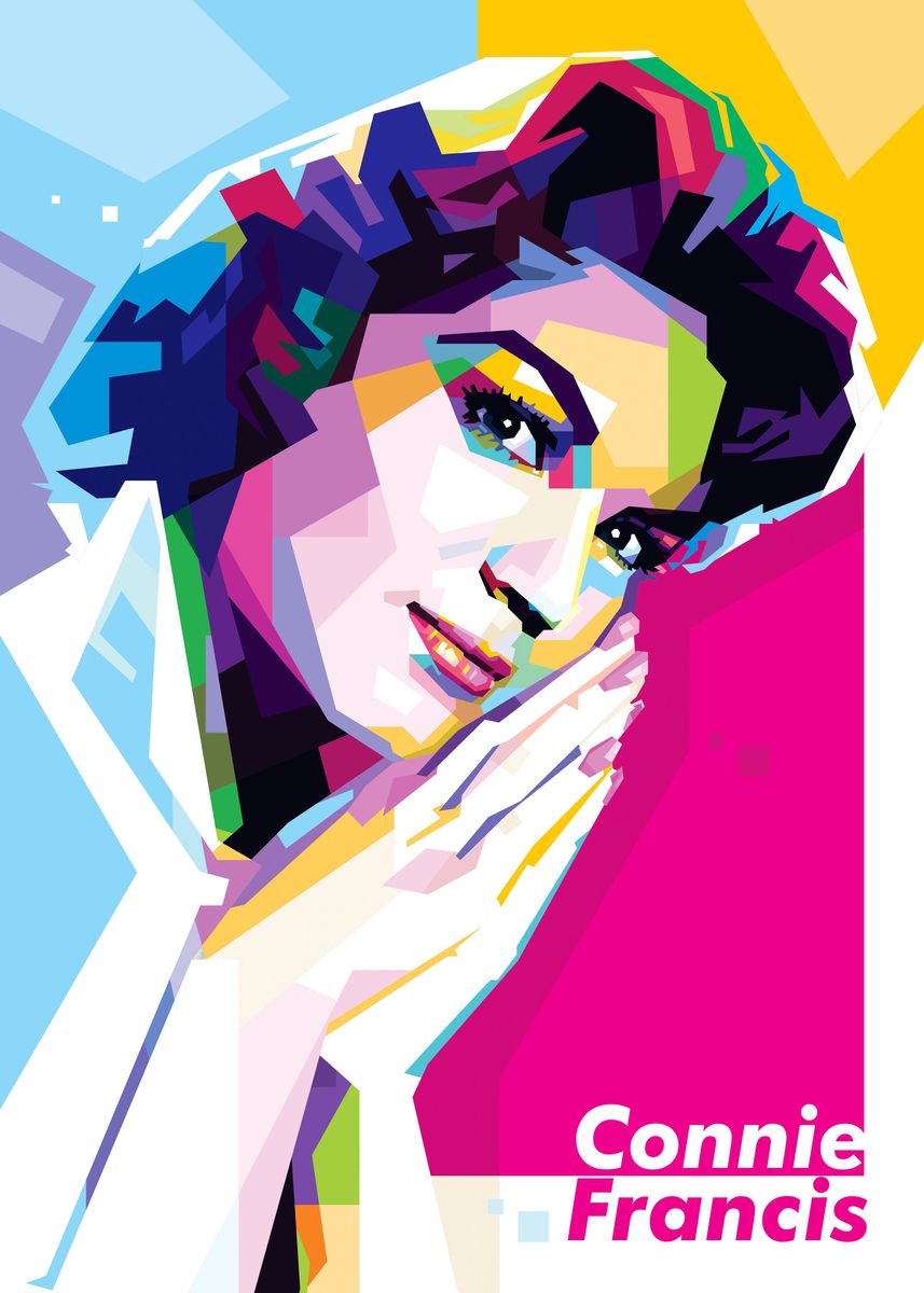 'Connie Francis' Poster, picture, metal print, paint by Oppa Rudy ...