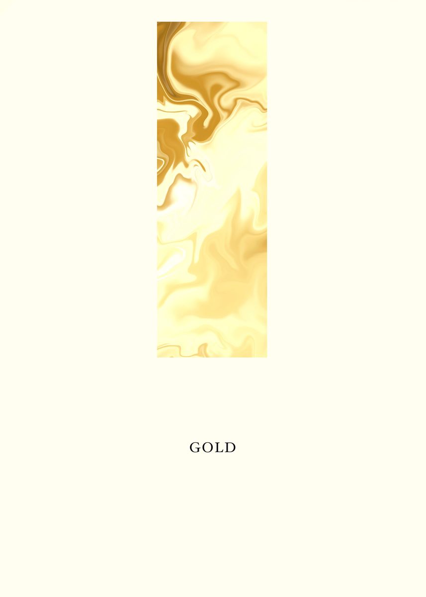 'GOLD' Poster, picture, metal print, paint by Rayan AZ | Displate