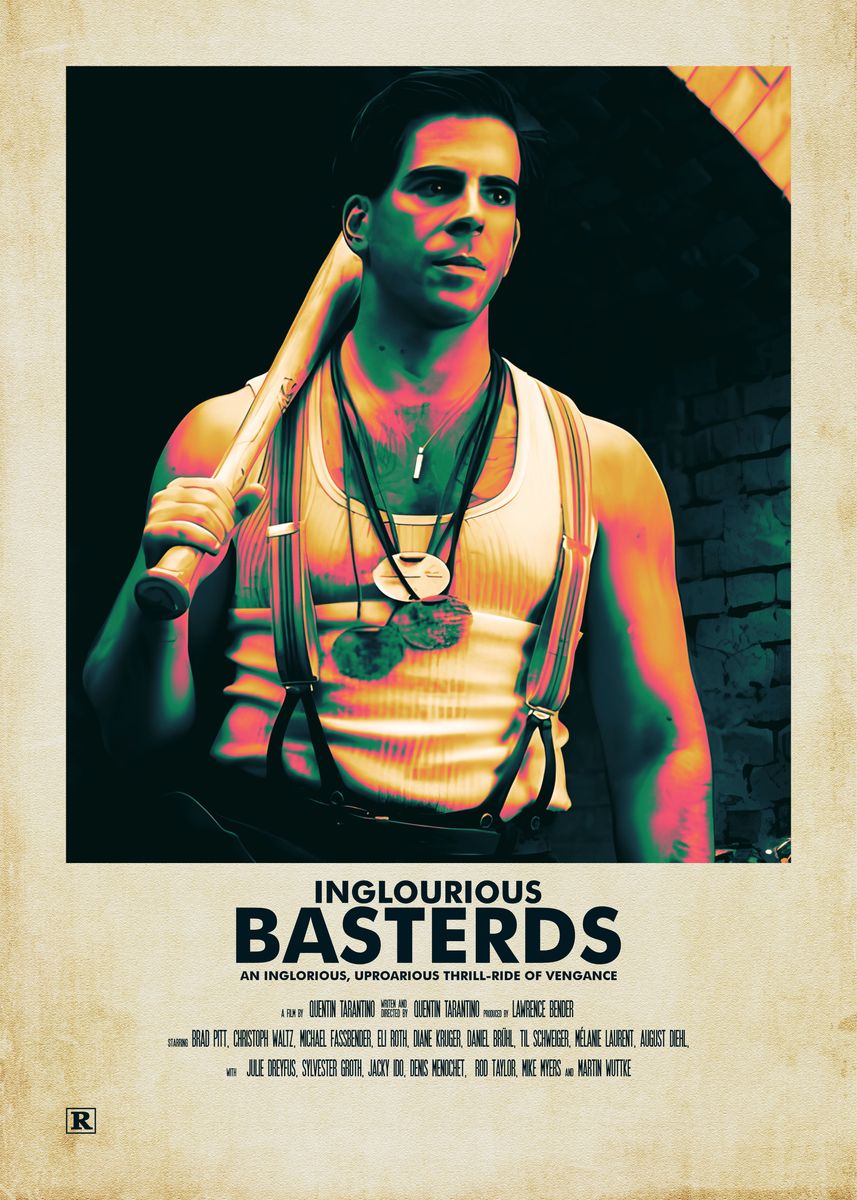 'inglorious basterds' Poster, picture, metal print, paint by Most ...