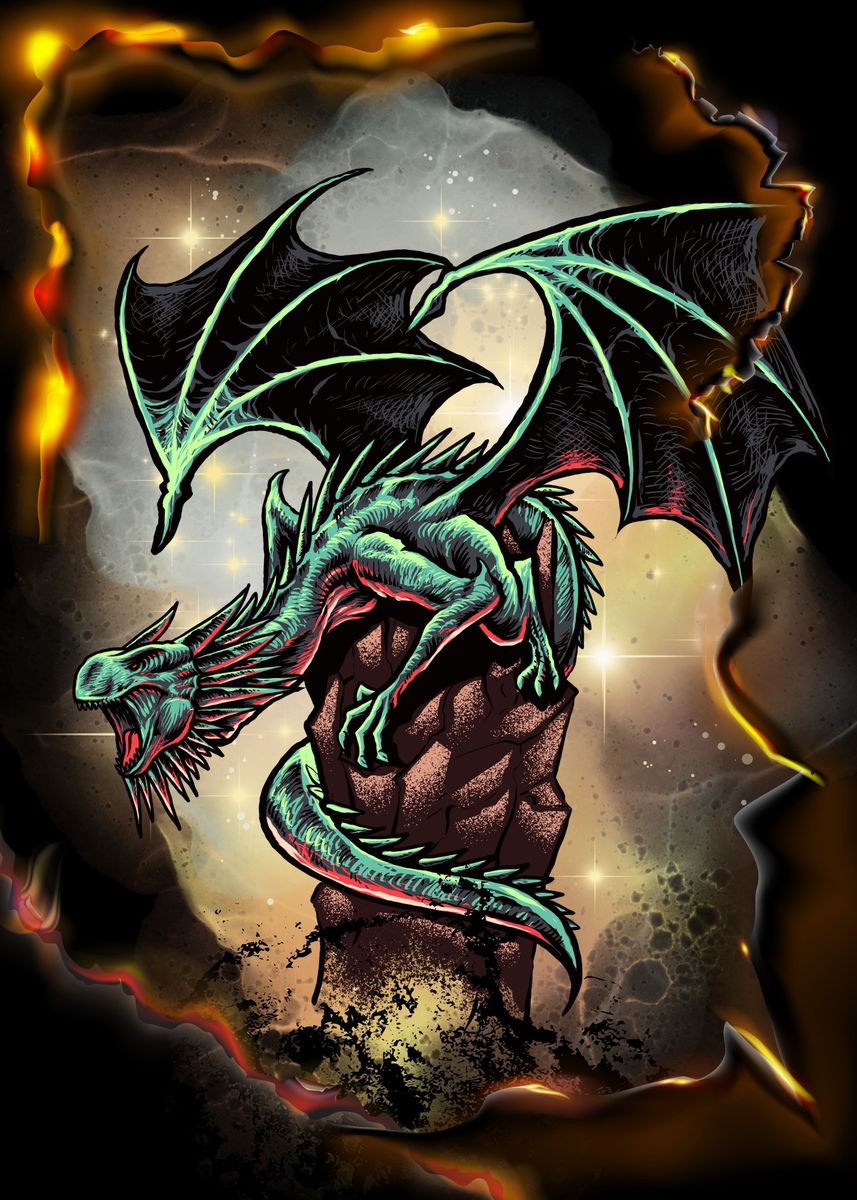 'Infernos Wrath' Poster, picture, metal print, paint by ANDRE MCKAY ...
