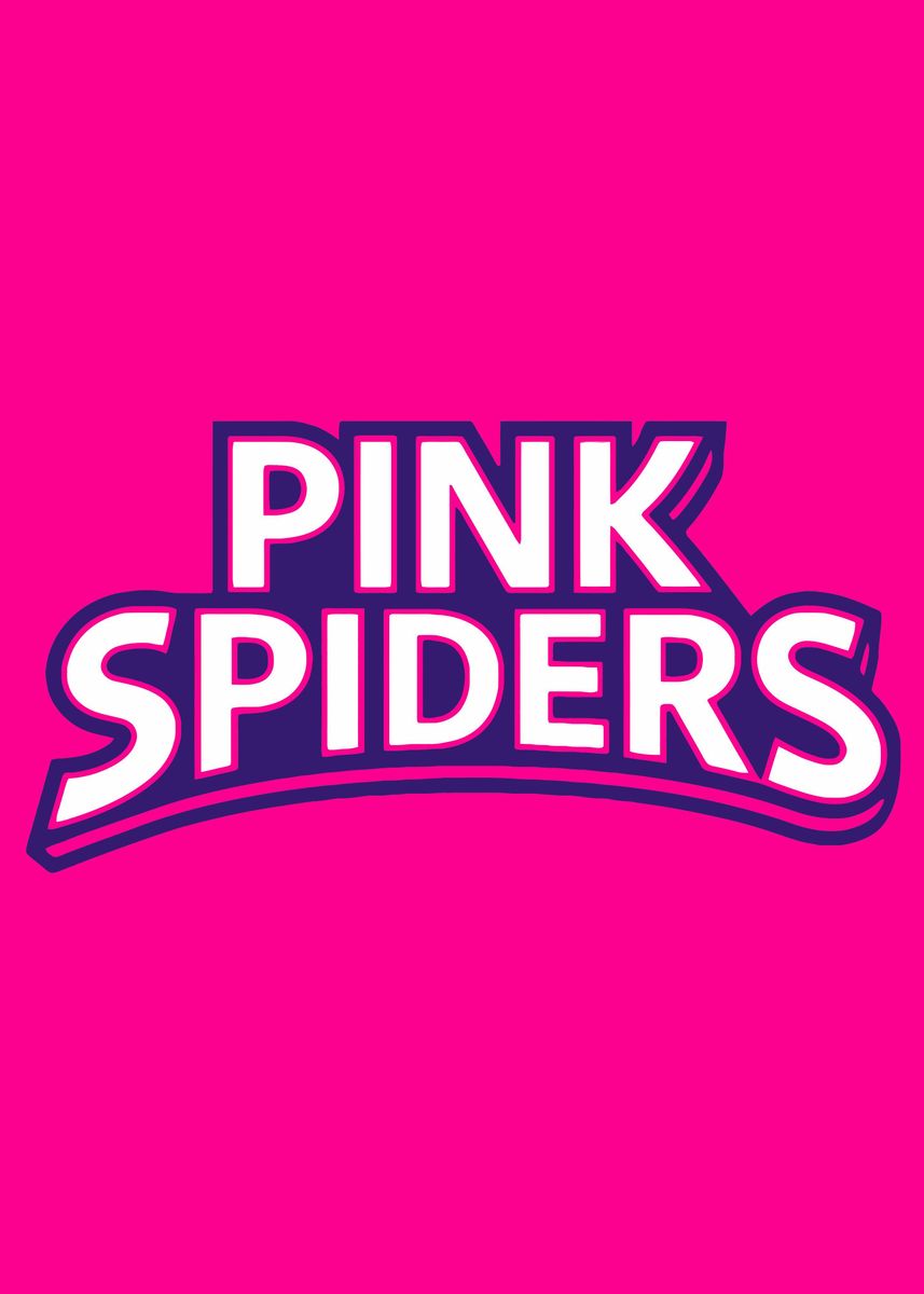 'Pink Spiders ' Poster, picture, metal print, paint by dadam 2Ory ...