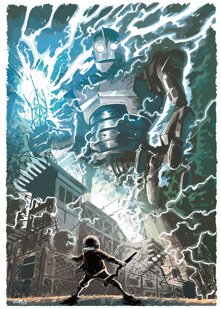 'The Iron Giant' Poster, picture, metal print, paint by raffel machel ...