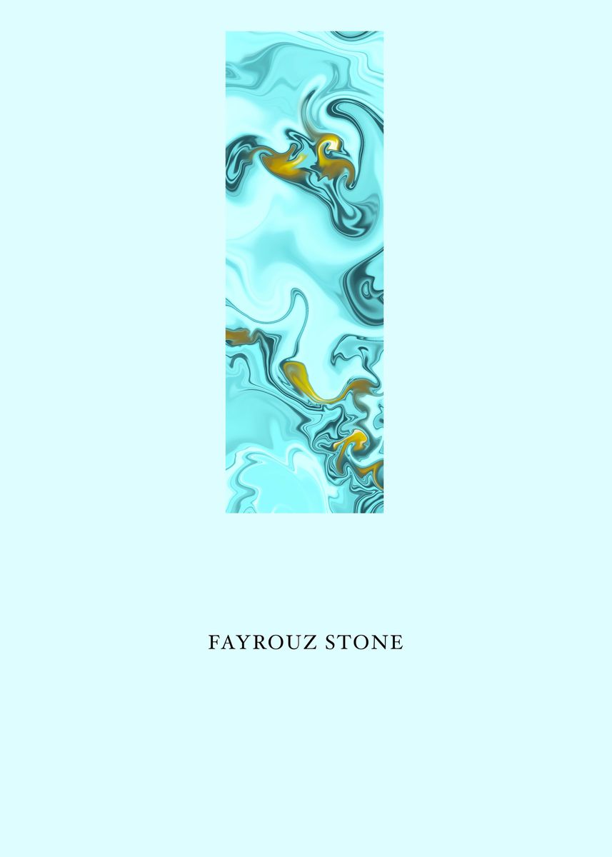 'FAYROUZ STONE' Poster, picture, metal print, paint by Rayan AZ | Displate