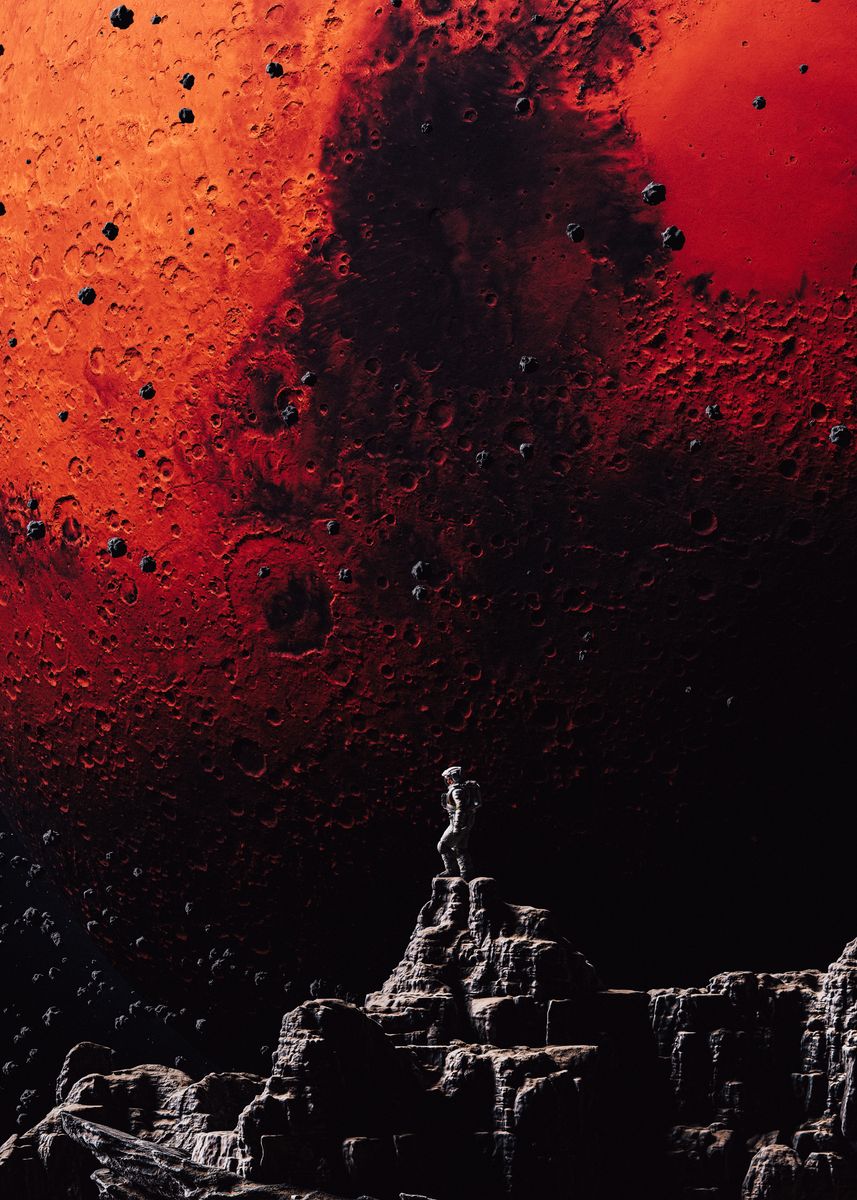 'Red Planet' Poster, picture, metal print, paint by Srabon Arafat ...