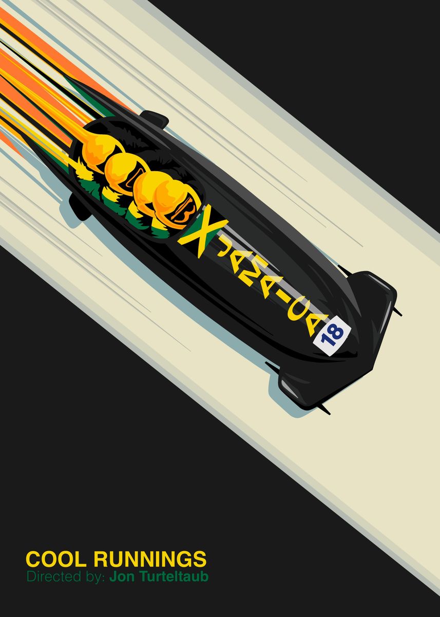 'Cool runnings' Poster, picture, metal print, paint by fay list.art ...