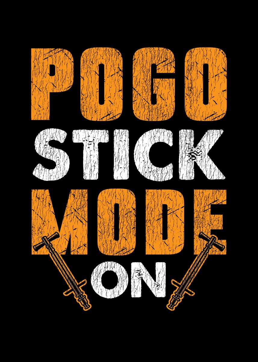 'Pogo Stick Mode On Pogo' Poster, picture, metal print, paint by ...
