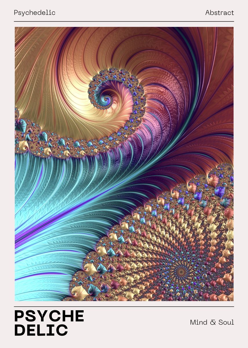 'psychedelic' Poster, picture, metal print, paint by YURE 27 | Displate