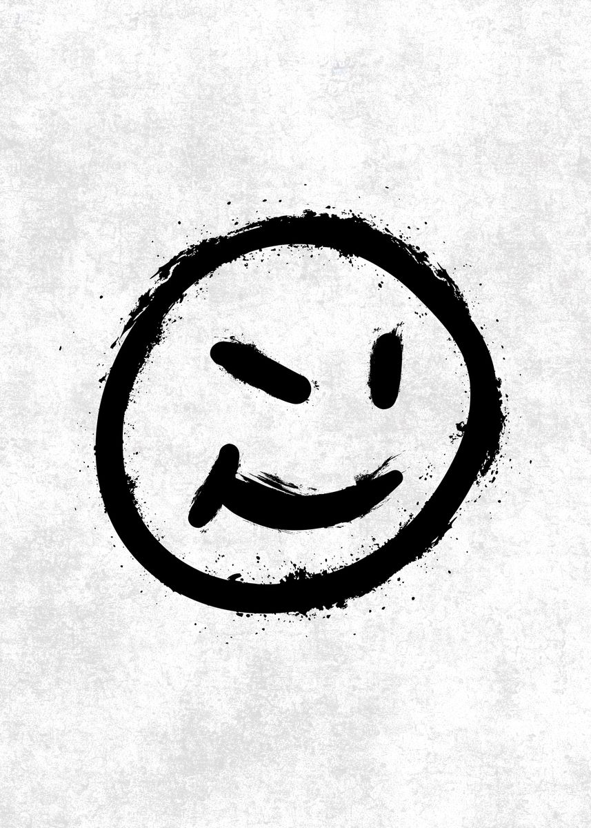 'S Miley Wink' Poster, picture, metal print, paint by Wael Daaboul ...