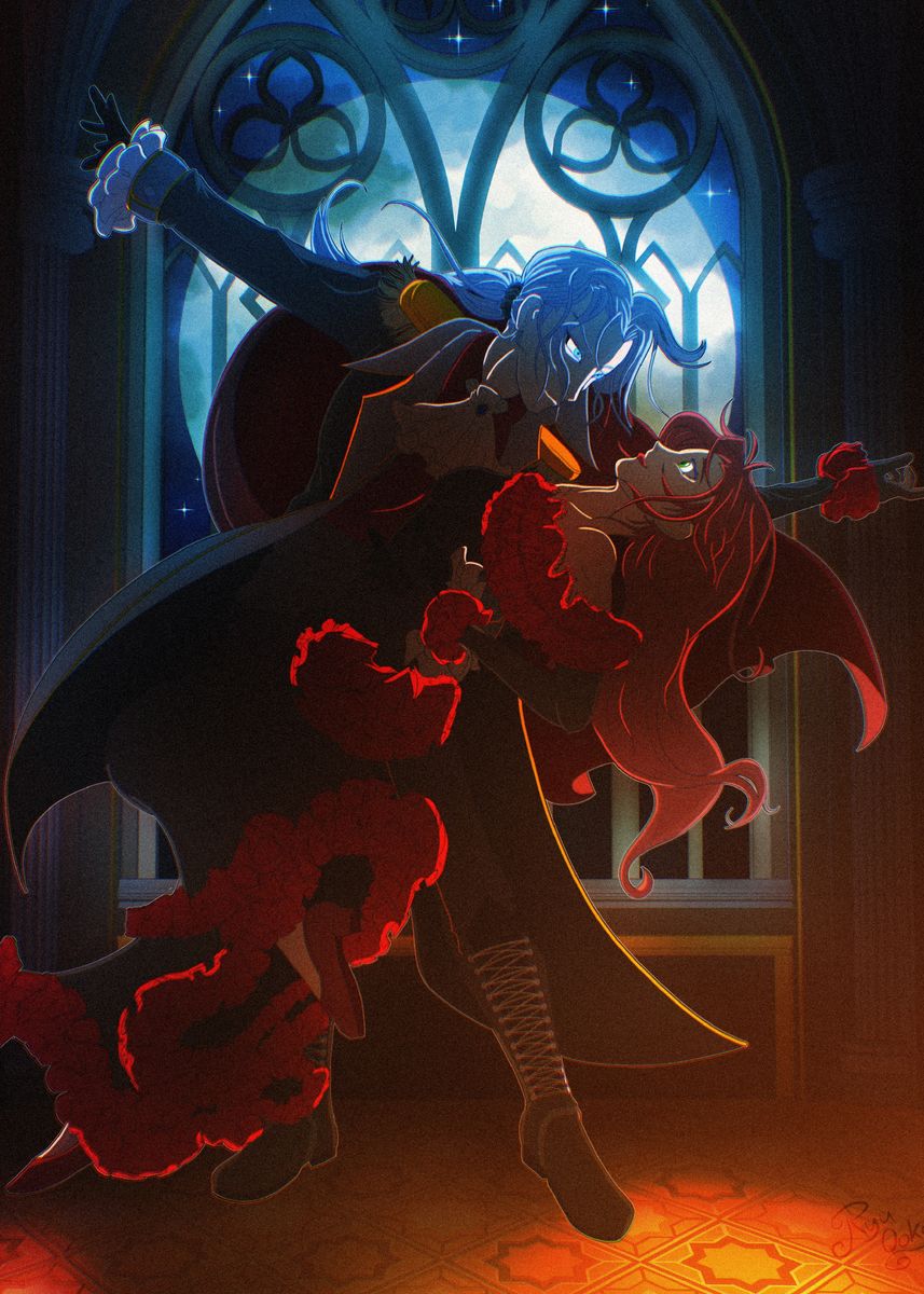 'Vampiric Dance' Poster, picture, metal print, paint by Ryu Ookami ...