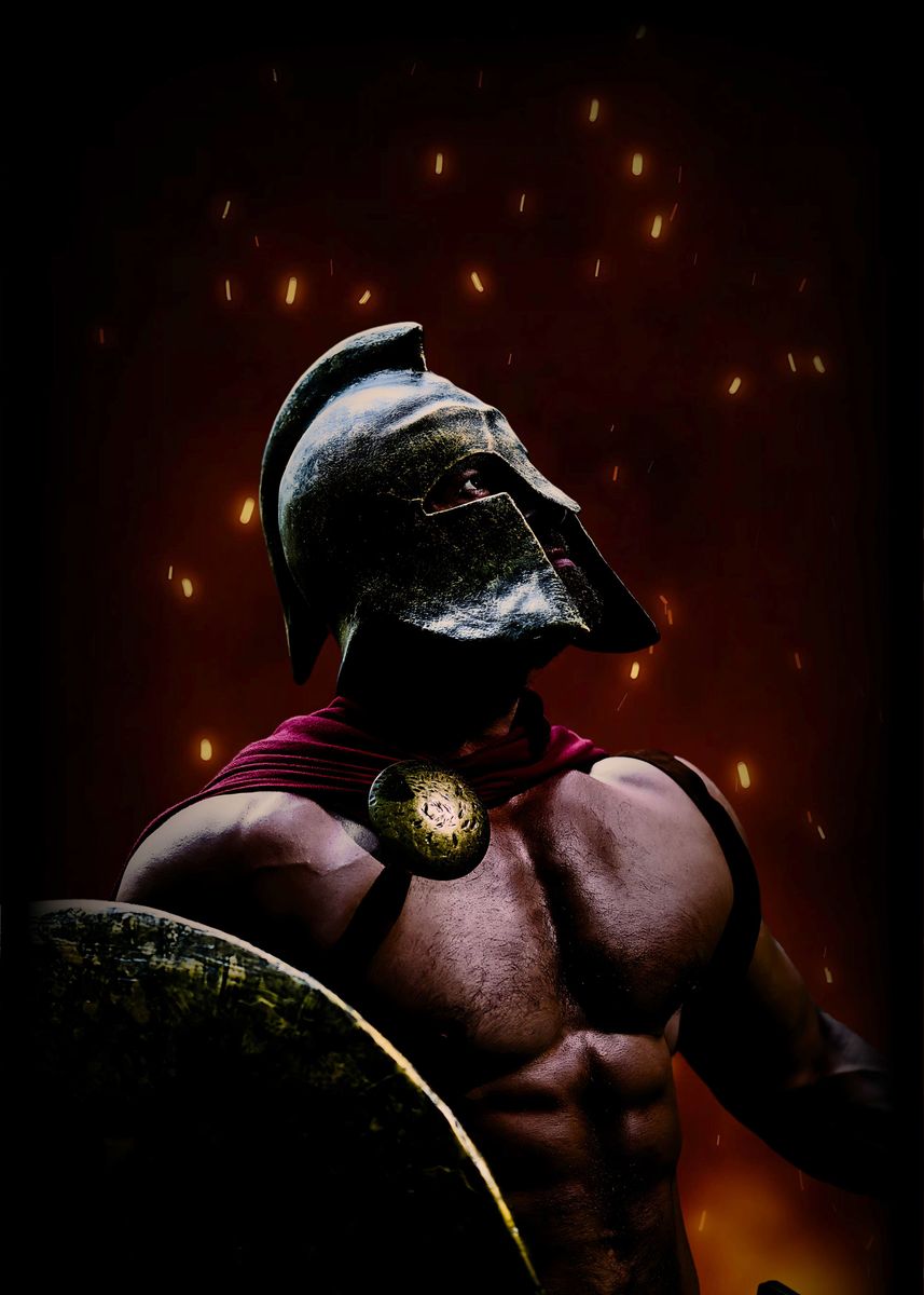'Spartan Warrior' Poster, picture, metal print, paint by Tech Manis ...