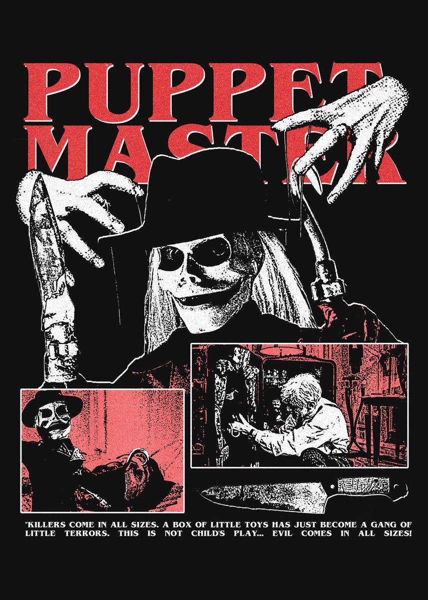 'Puppet Horror 80s' Poster, picture, metal print, paint by Dianeklein ...