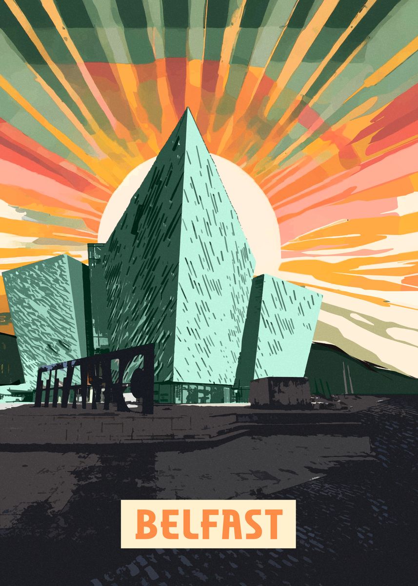 'Belfast' Poster, picture, metal print, paint by Bo Kev | Displate
