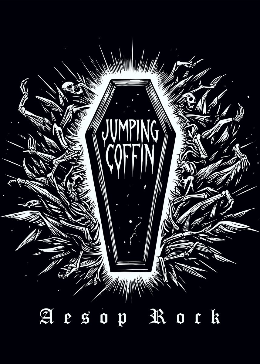 'Jumping Coffin ' Poster, picture, metal print, paint by MAMMIRI ART ...