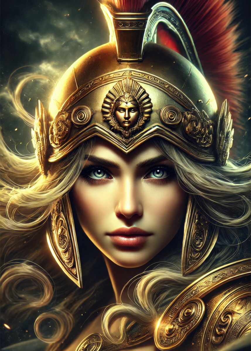 'Athena' Poster, picture, metal print, paint by Below Horizon | Displate