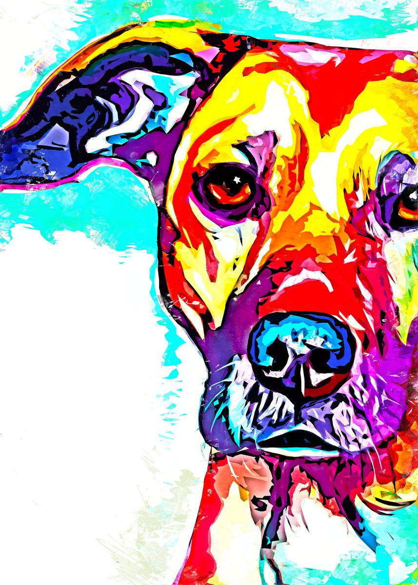 'Basenji' Poster, picture, metal print, paint by Graphics GC | Displate