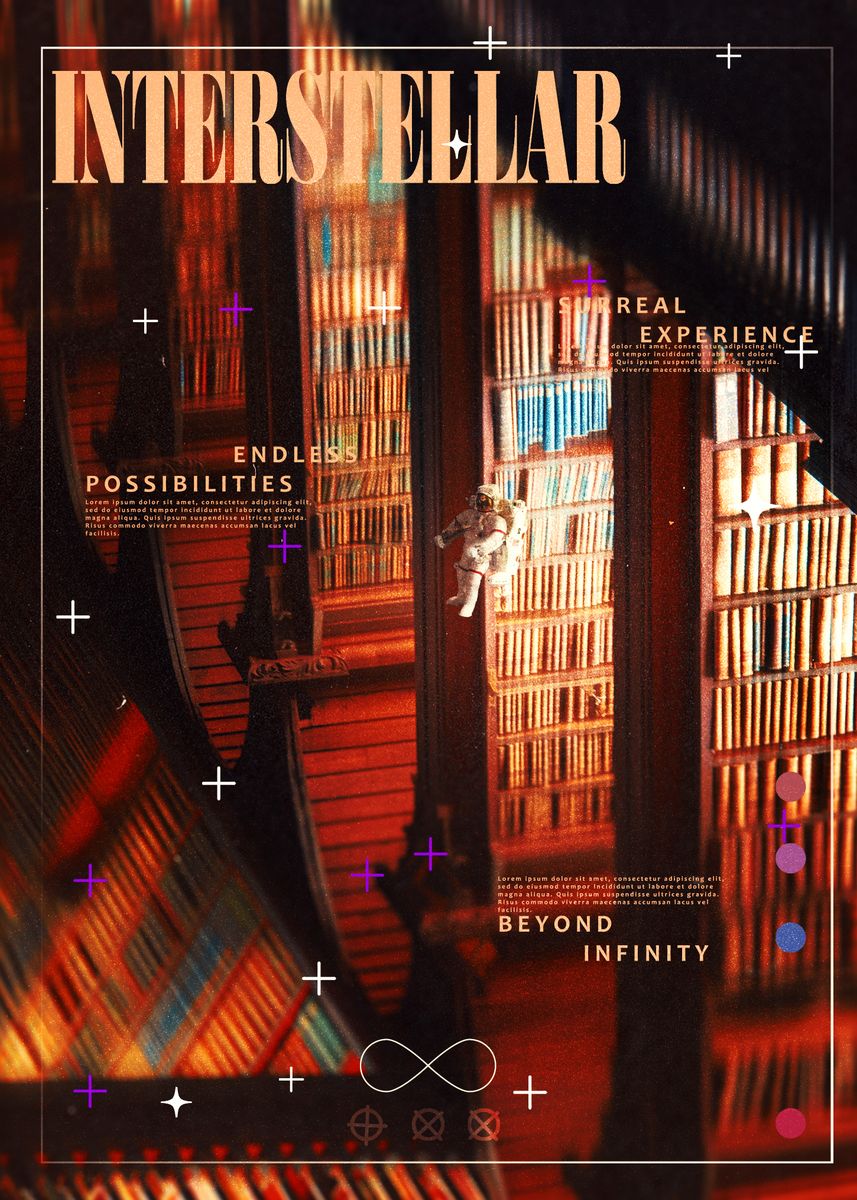 'Interstellar Surreal Space Poster' Poster, picture, metal print, paint ...