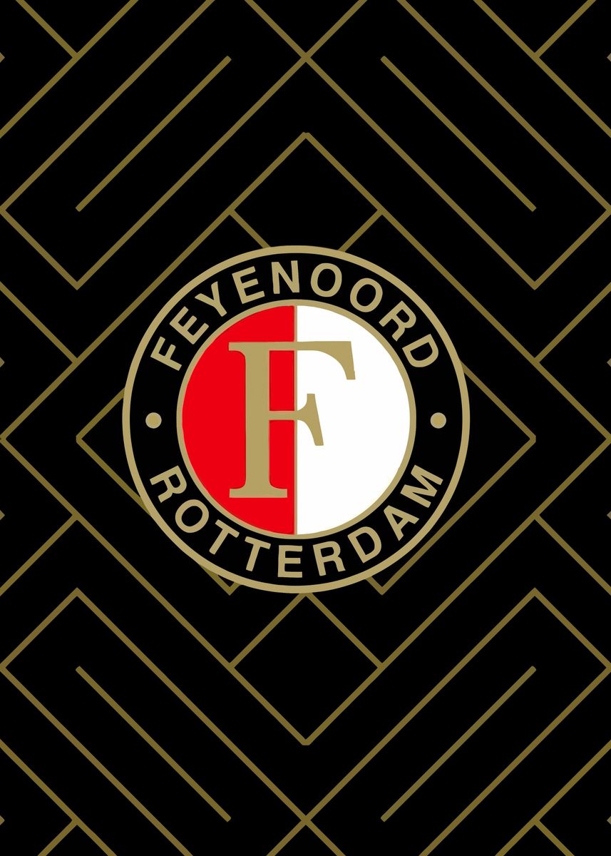 'Feyenoord' Poster, picture, metal print, paint by fish laste | Displate