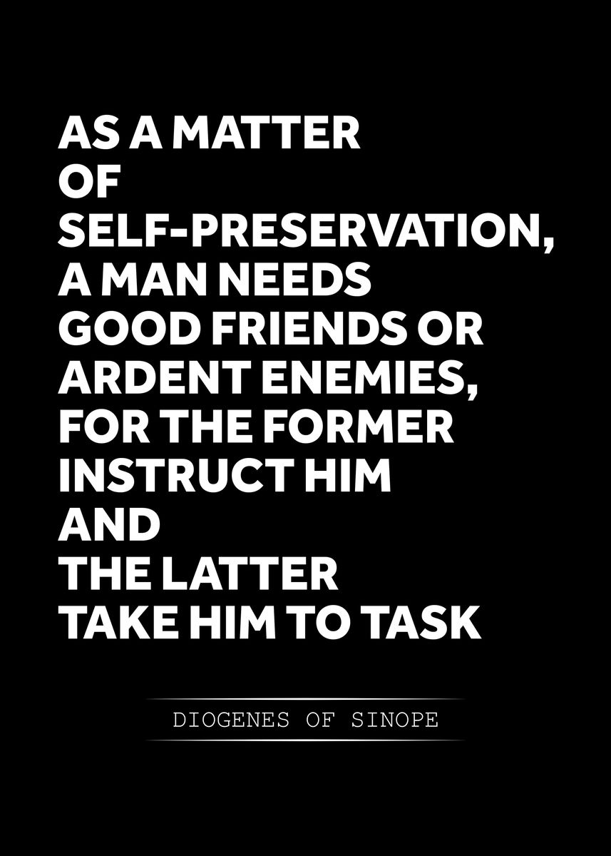 'Diogenes of Sinope quotes' Poster, picture, metal print, paint by ...