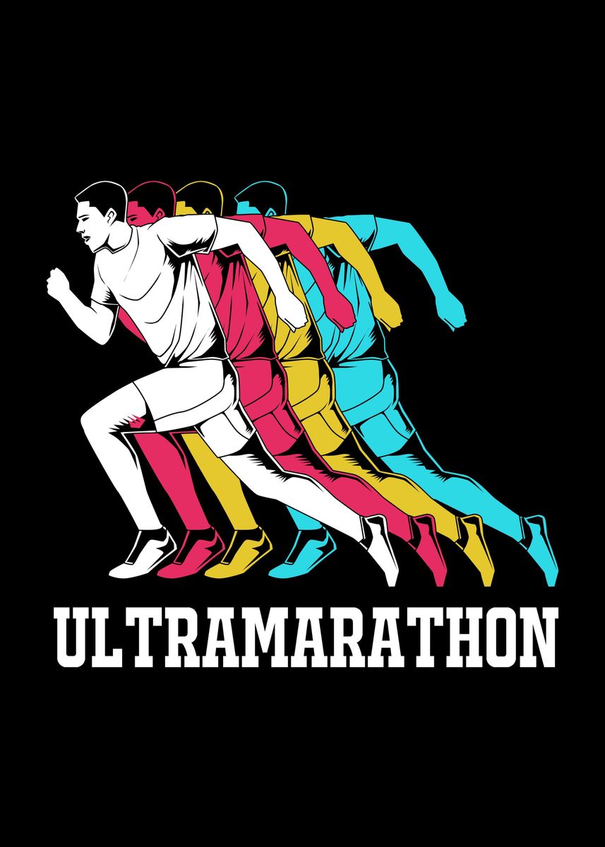 'Ultra Marathon' Poster, picture, metal print, paint by FunnyGifts ...