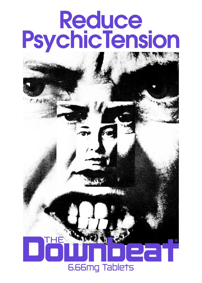 'Psychic Tension' Poster, picture, metal print, paint by The Downbeat ...