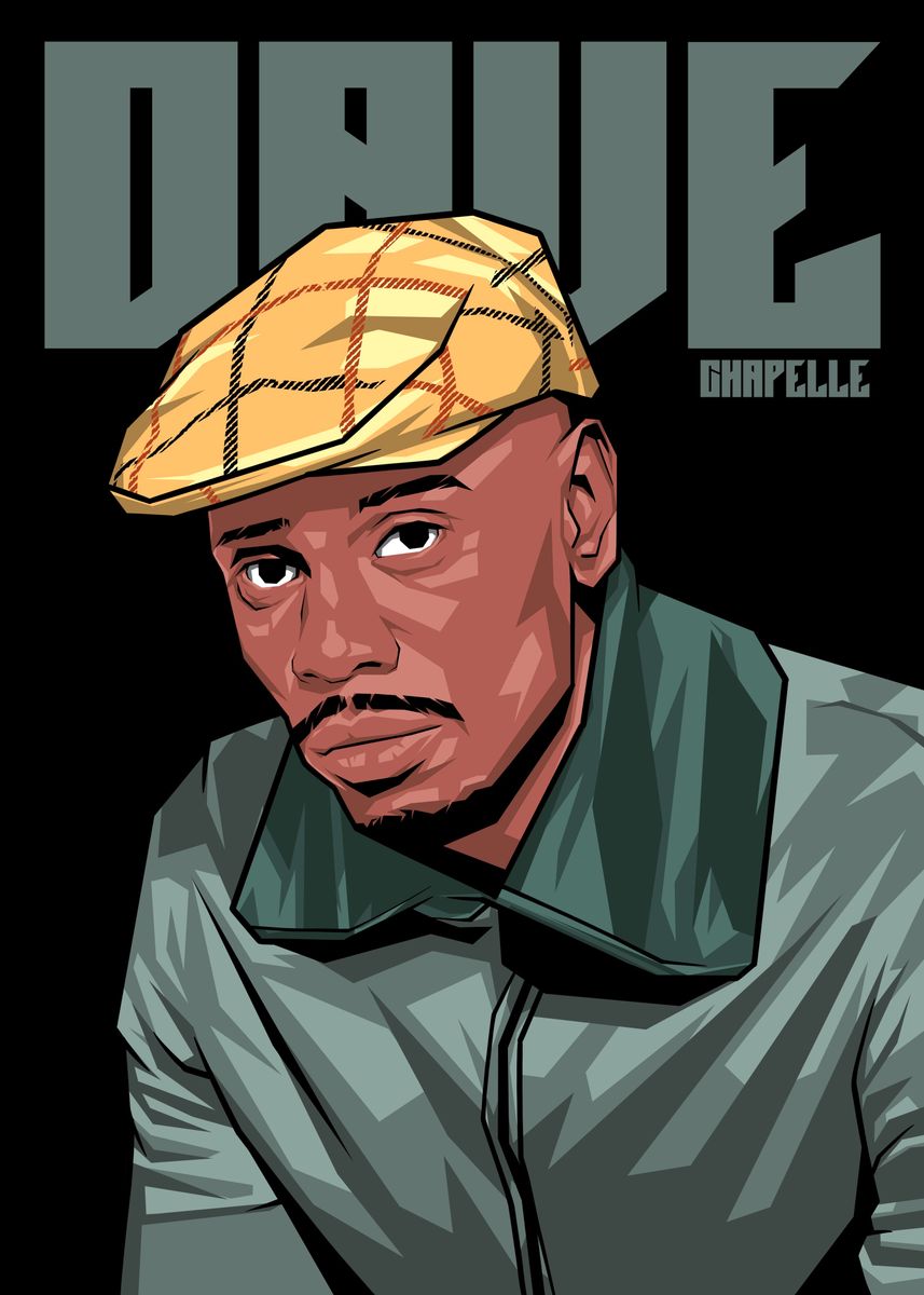 'Dave Chappelle Illustration' Poster, picture, metal print, paint by ...