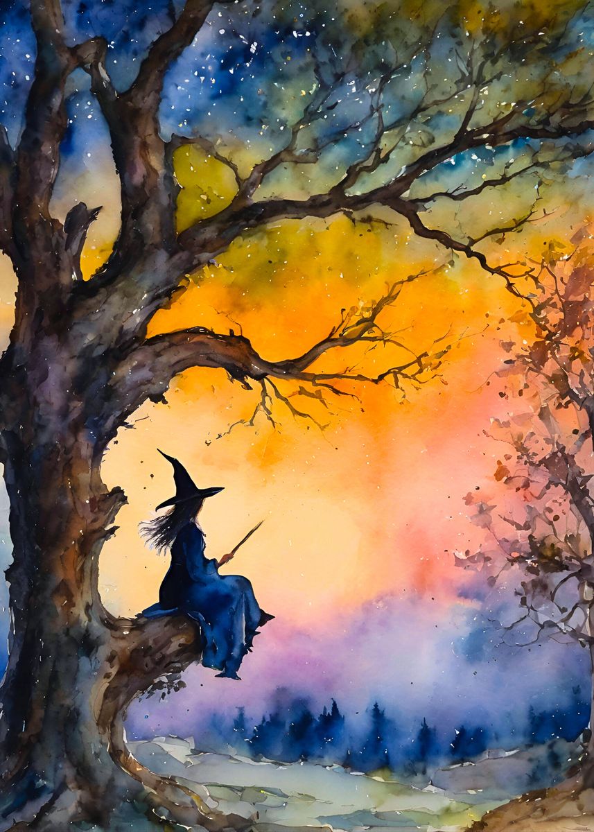 'The Wishing Tree' Poster, picture, metal print, paint by Lyra O Brien ...