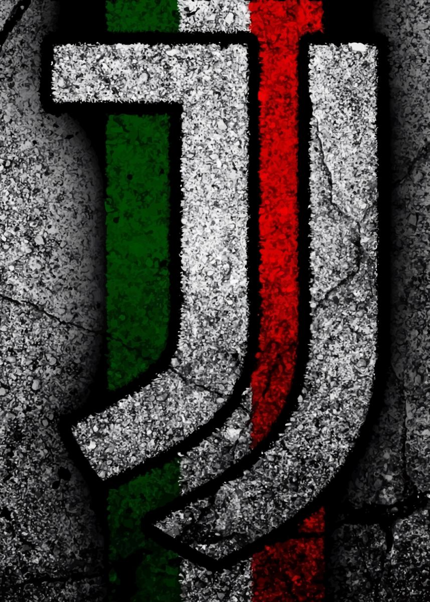 'Grass Paint Juventus' Poster, picture, metal print, paint by Zeds ...