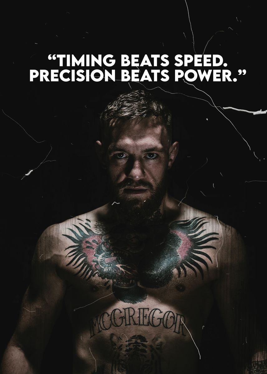 'Conor McGregor quote' Poster, picture, metal print, paint by malenia ...