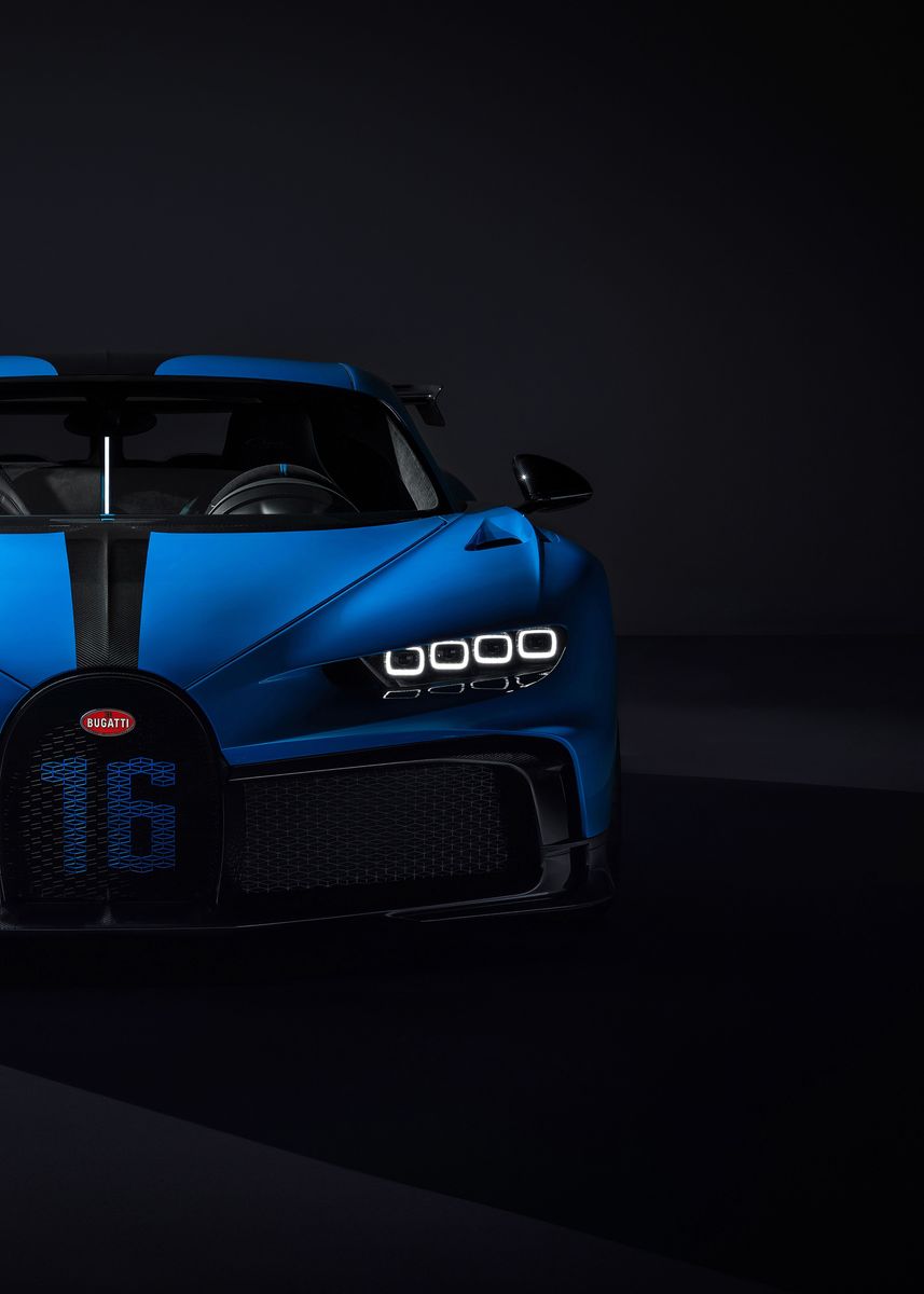 'Bugatti Chiron Pur Sport' Poster, picture, metal print, paint by Lai ...