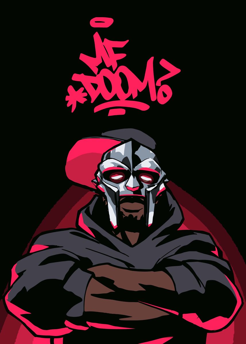 'MF DOOM' Poster, picture, metal print, paint by zaka arya | Displate