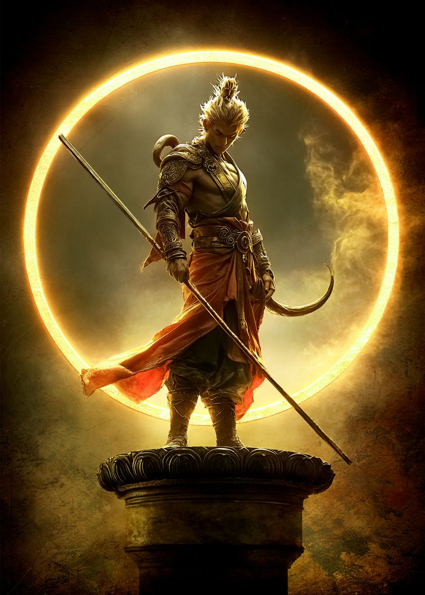 'Monkey King ' Poster, picture, metal print, paint by the Moooh | Displate