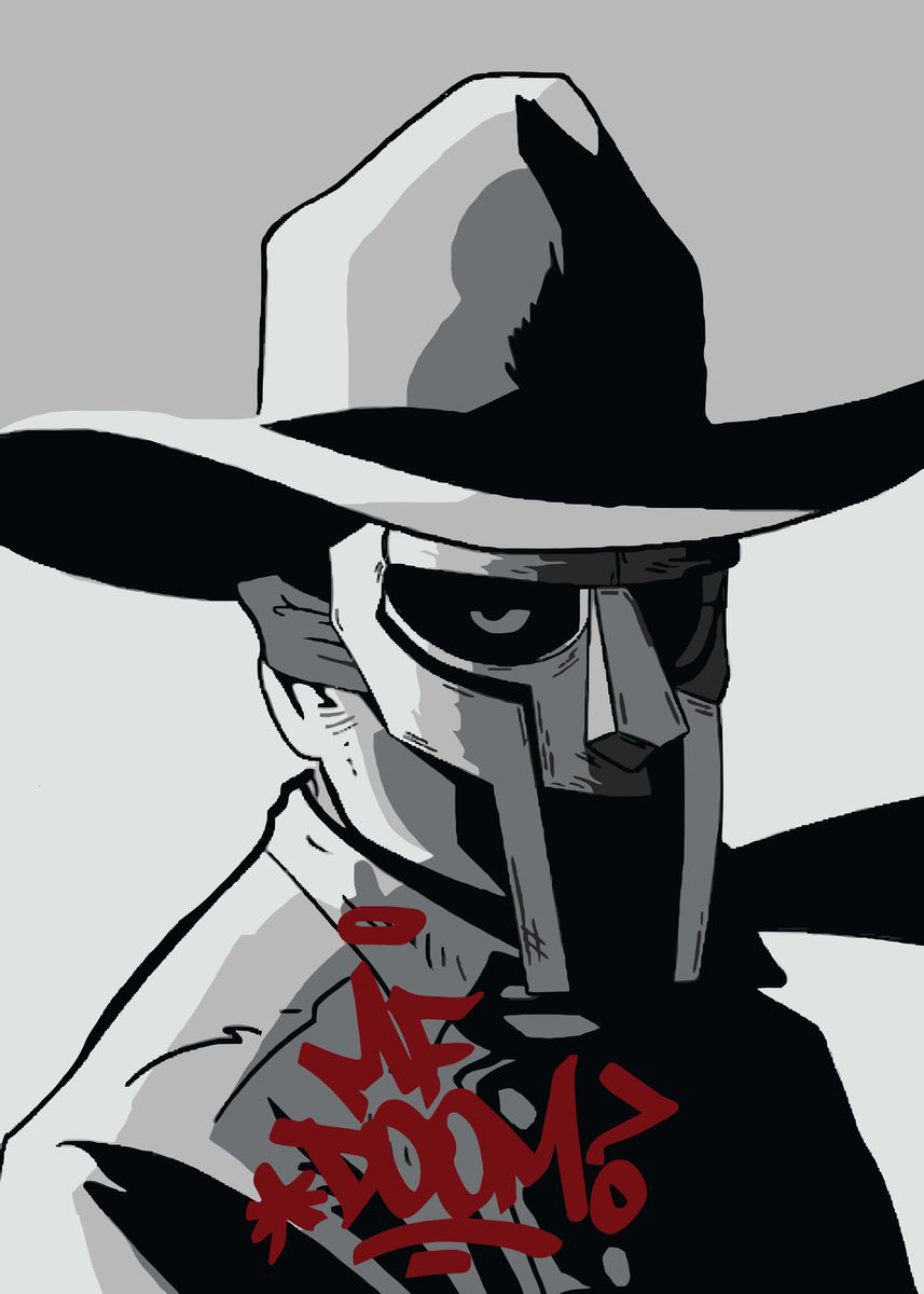 'MF DOOM' Poster, picture, metal print, paint by zaka arya | Displate