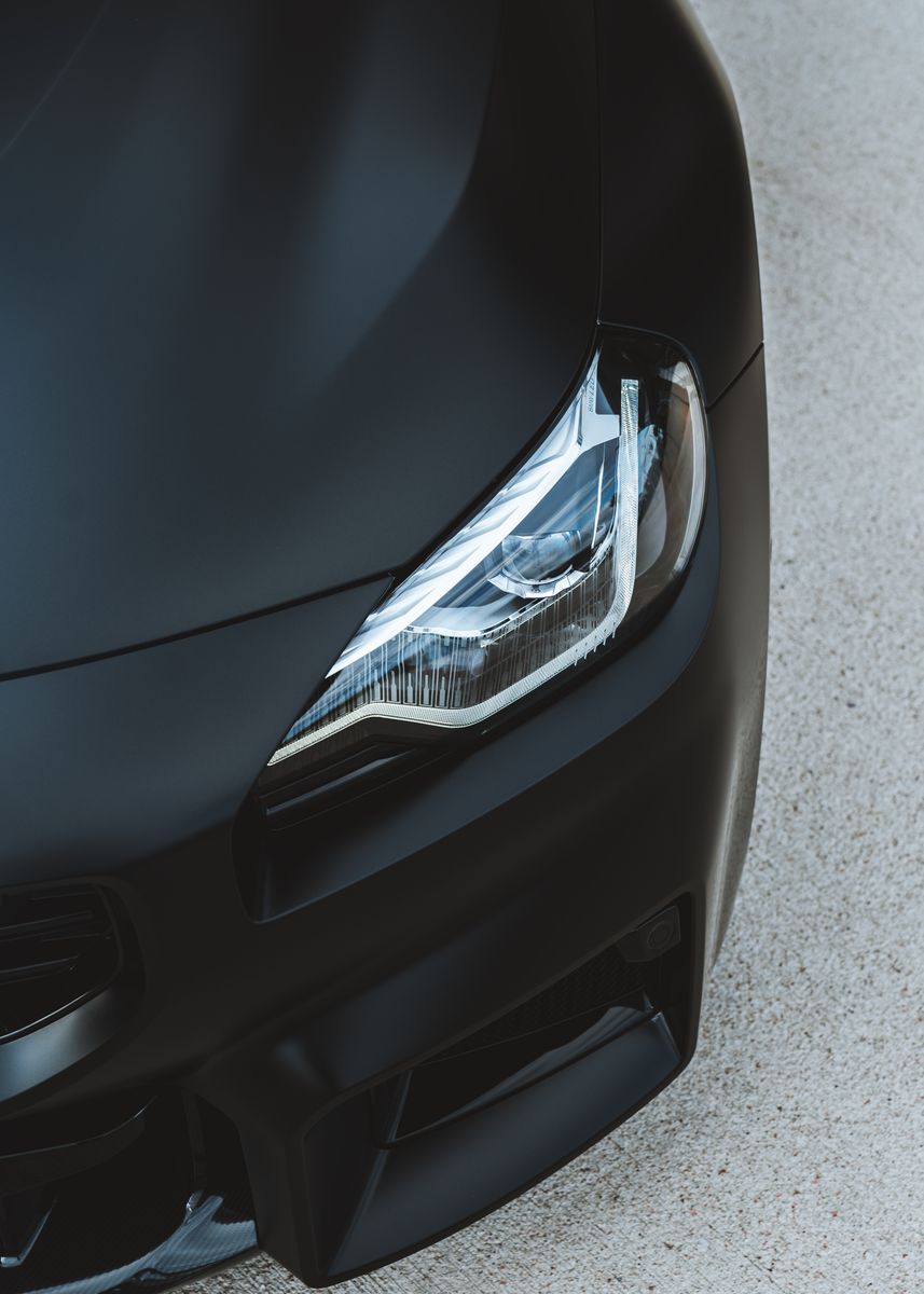 'BMW M2 Car Headlight' Poster, picture, metal print, paint by DM ...